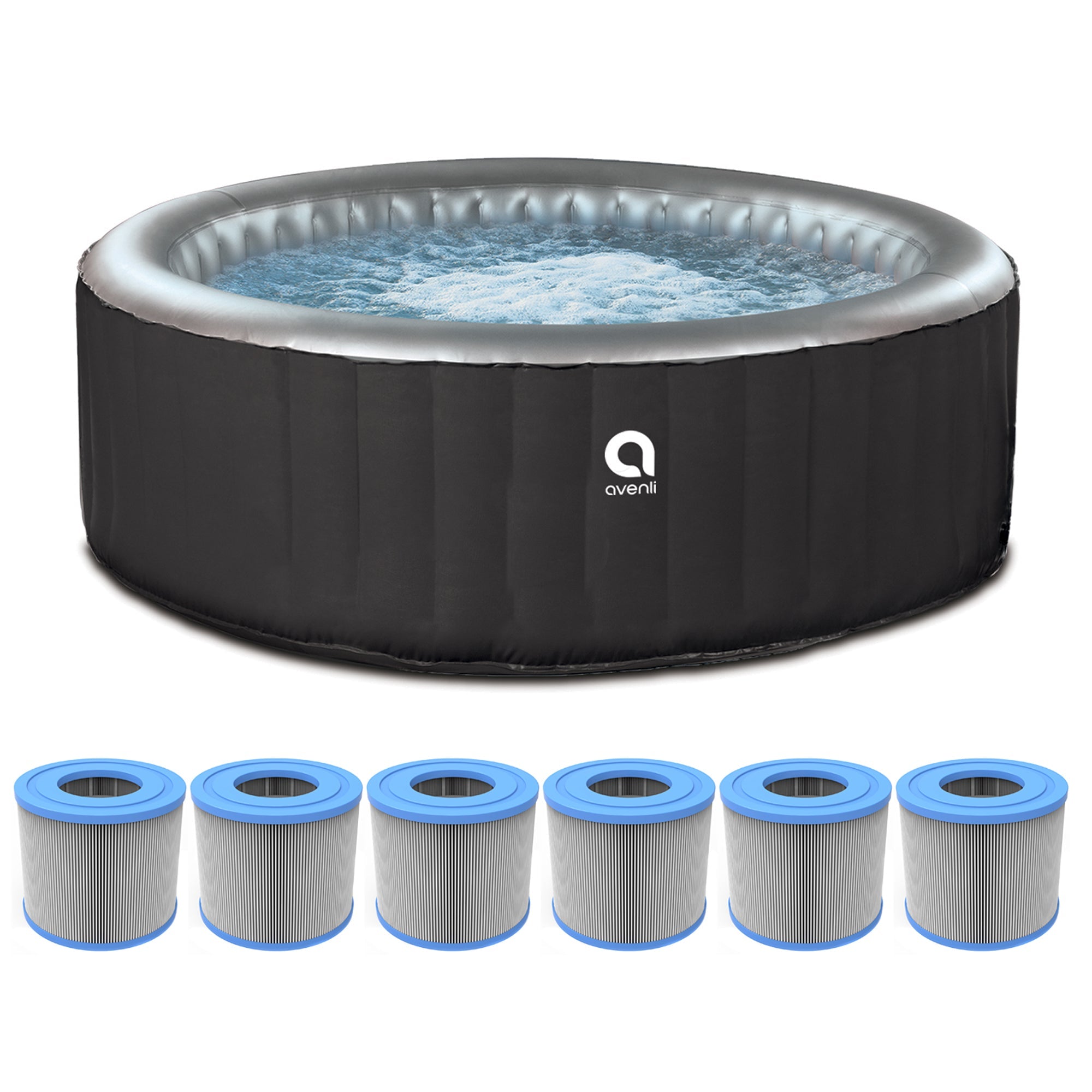 JLeisure Avenli 49" Inflatable Round Spa & High Flow Filter Cartridge ...