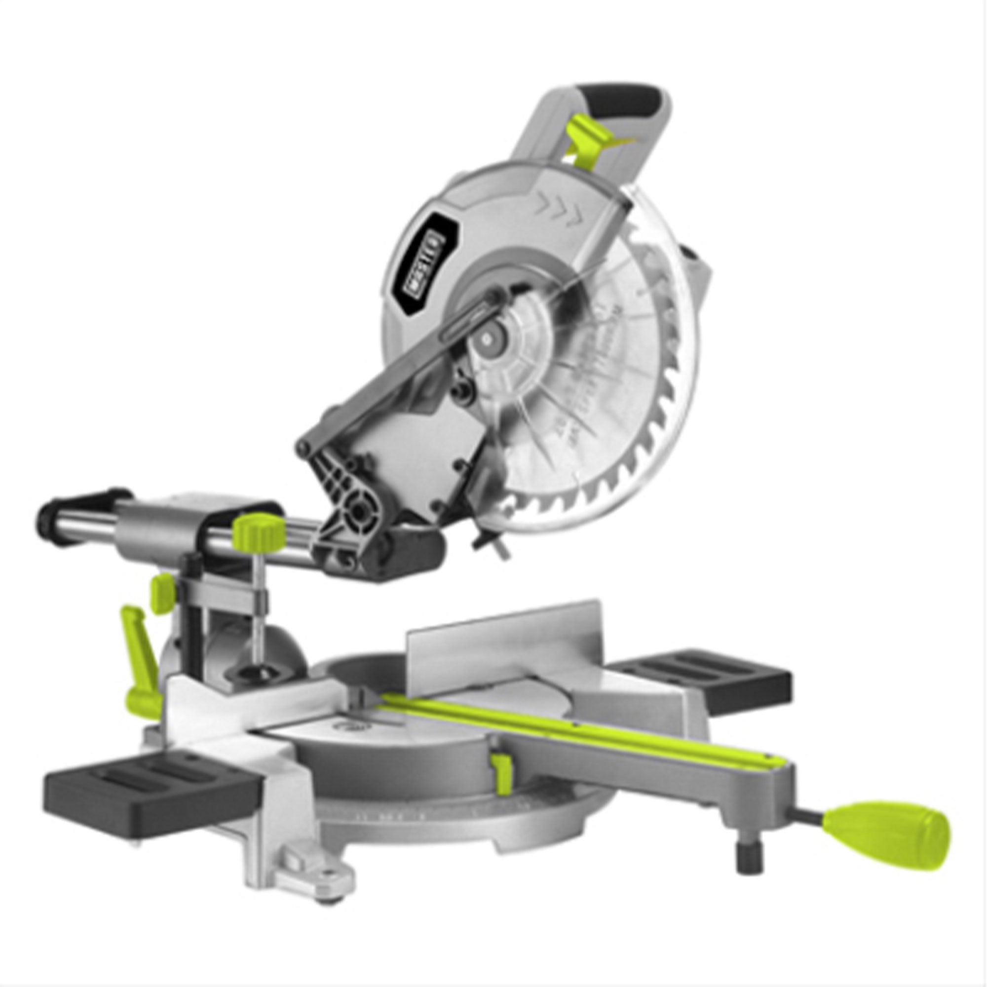 Master Mechanic 10 Inches Slide Miter Saw with UL Plug and Dust Collec ...