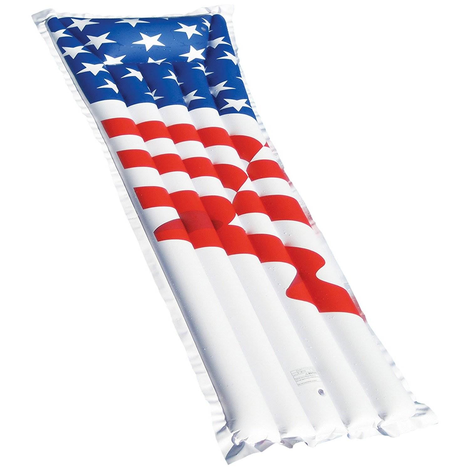 Swimline 72" Inflatable American Flag Swimming Pool and Lake Float Raf ...