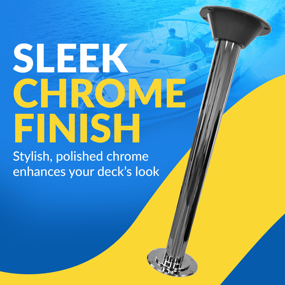 Boat Table Bracket, Table Post & Flush Mount Floor Plate - Stainless S ...