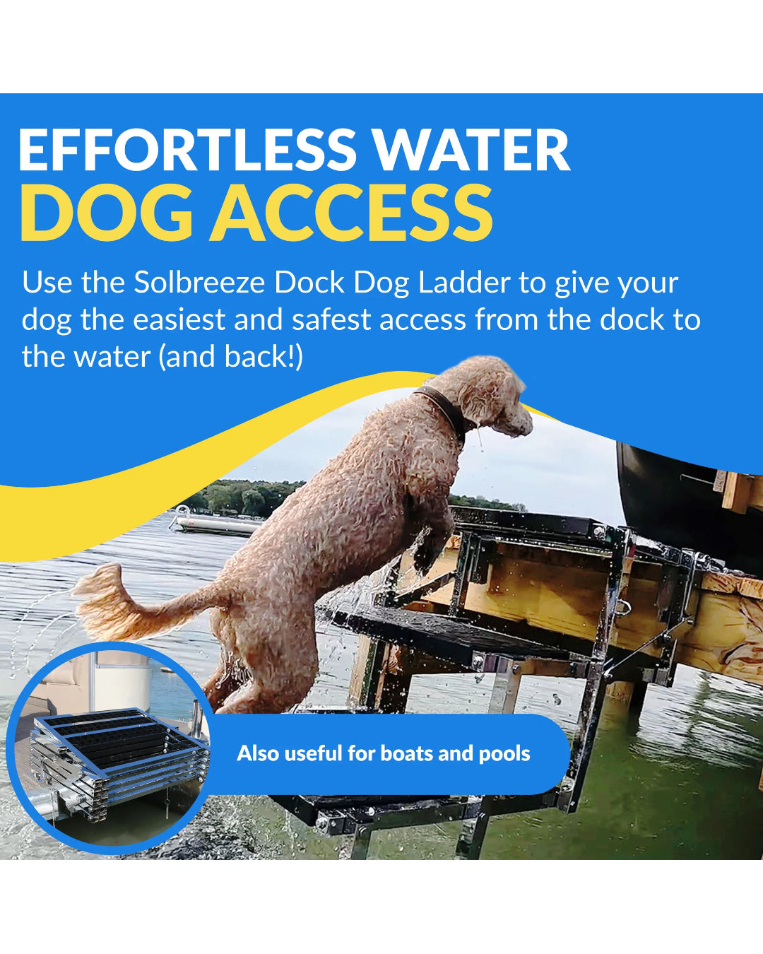 SS BIG DOG - Dock & Boat Dog Ladder – SOLBREEZE